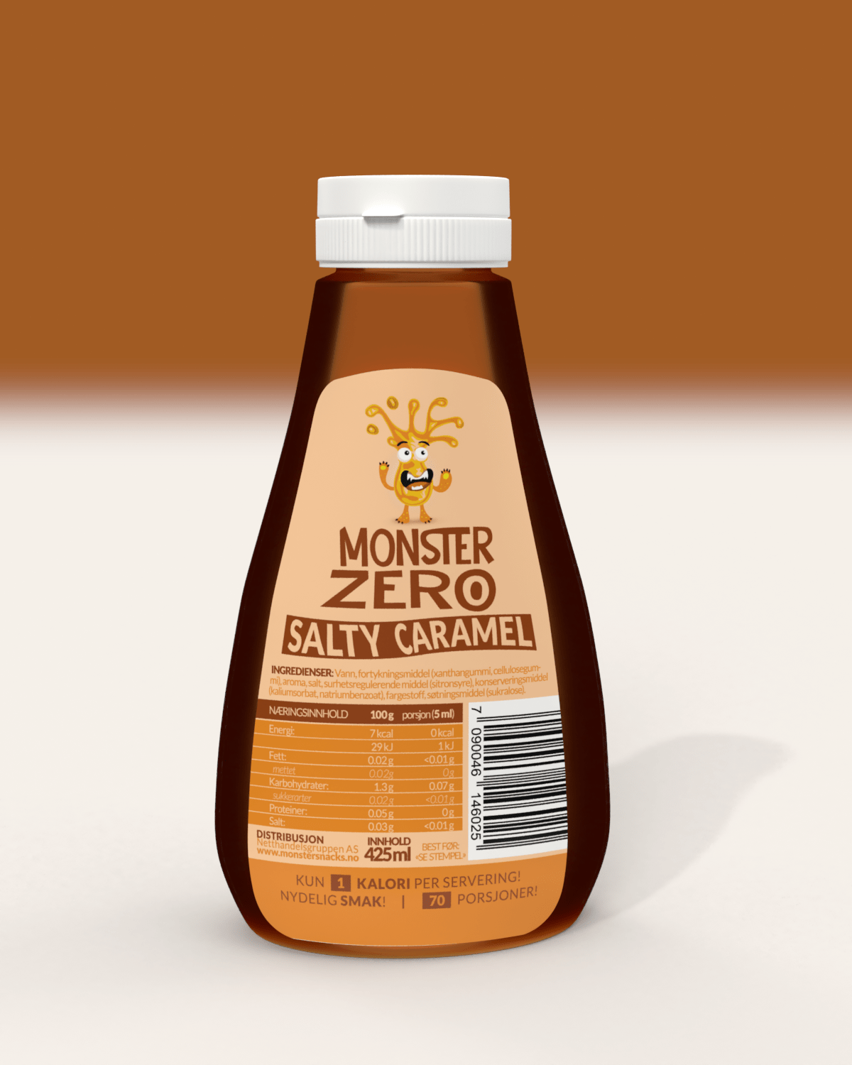 Monster Zero Calorie Syrup - Salty Caramel 425ml - Tights.no
