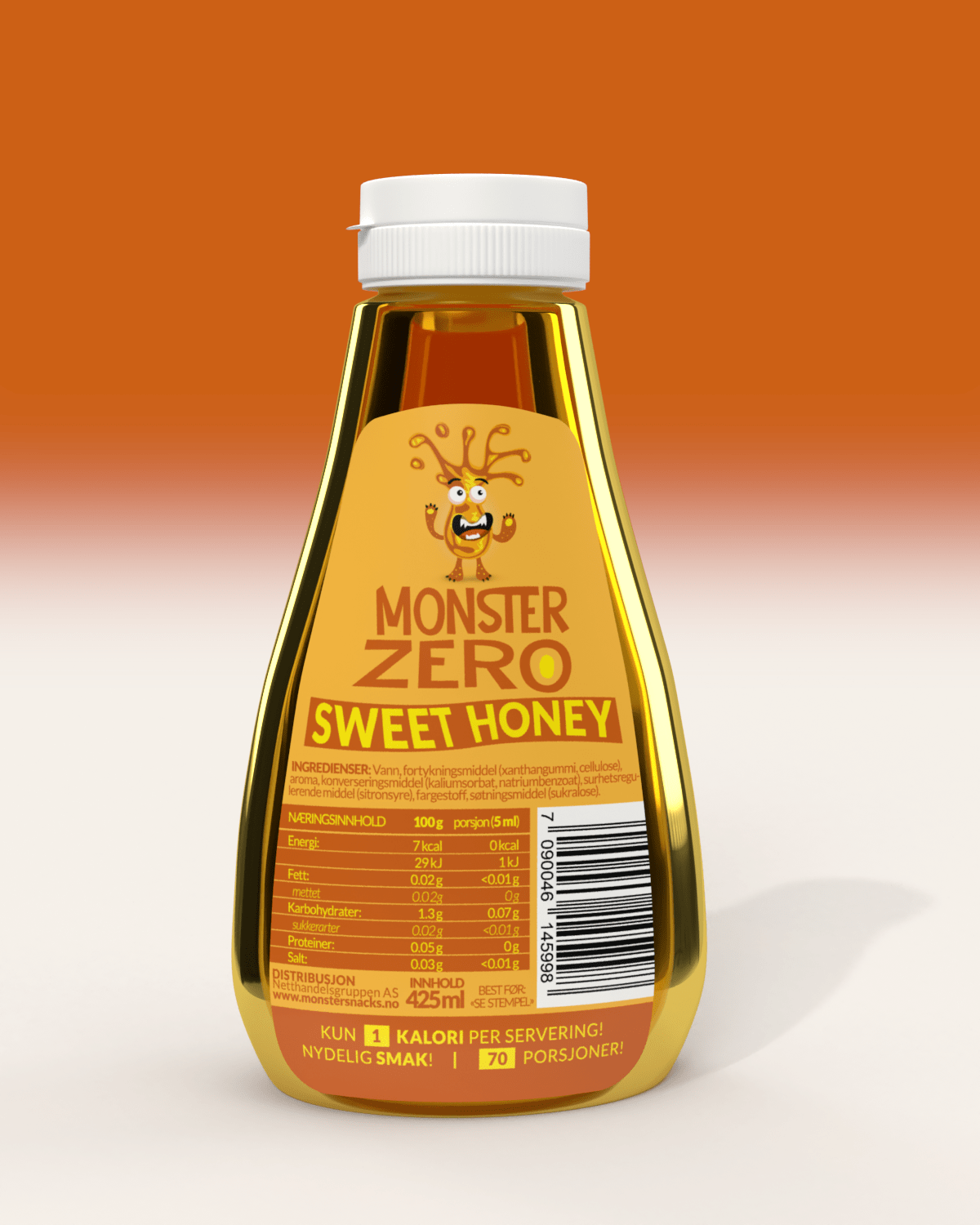Monster Zero Calorie Syrup - Honey 425ml - Tights.no