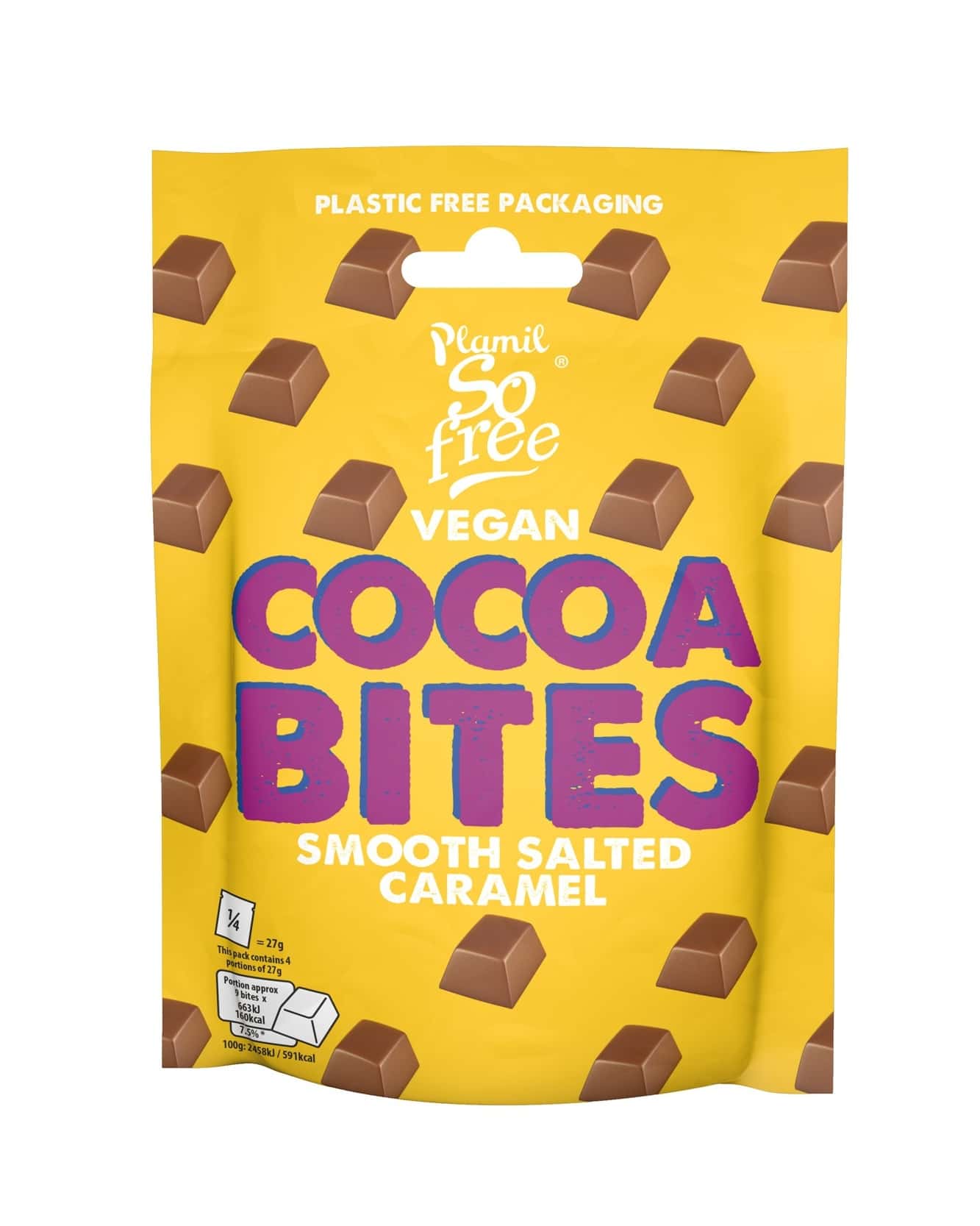 Plamil So Free Vegan Cocoa Bites Salty Caramel - tights.no