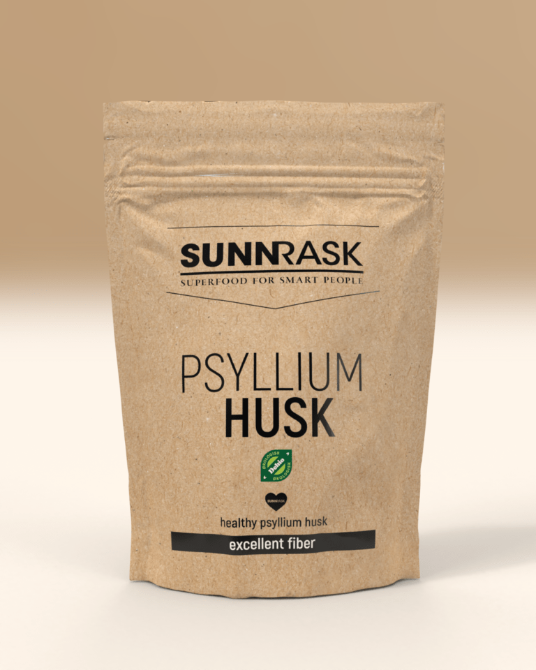 SunnRask Fiberhusk Malte Psylliumfrøskall 500g - Tights.no
