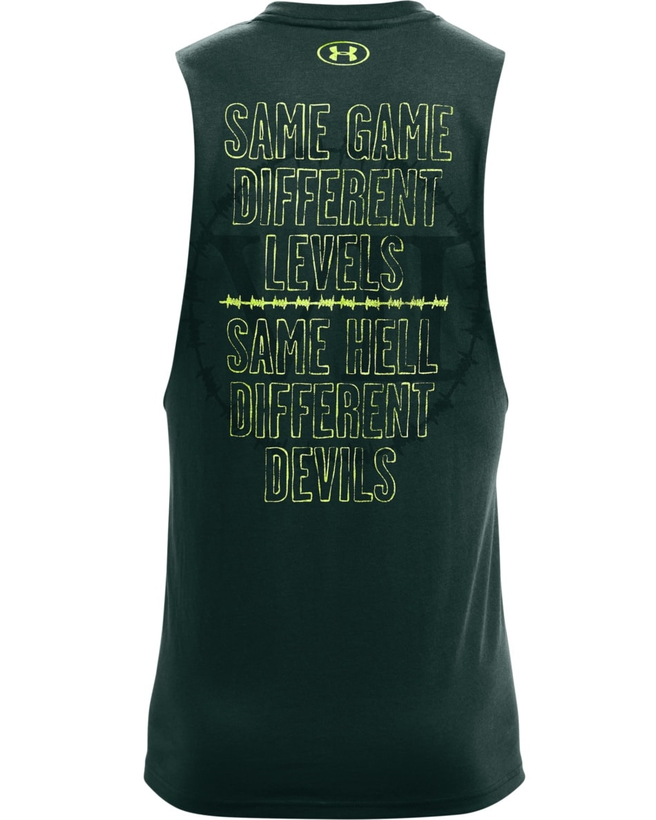Under Armour Project Rock Same Game Tank Green - tights.no