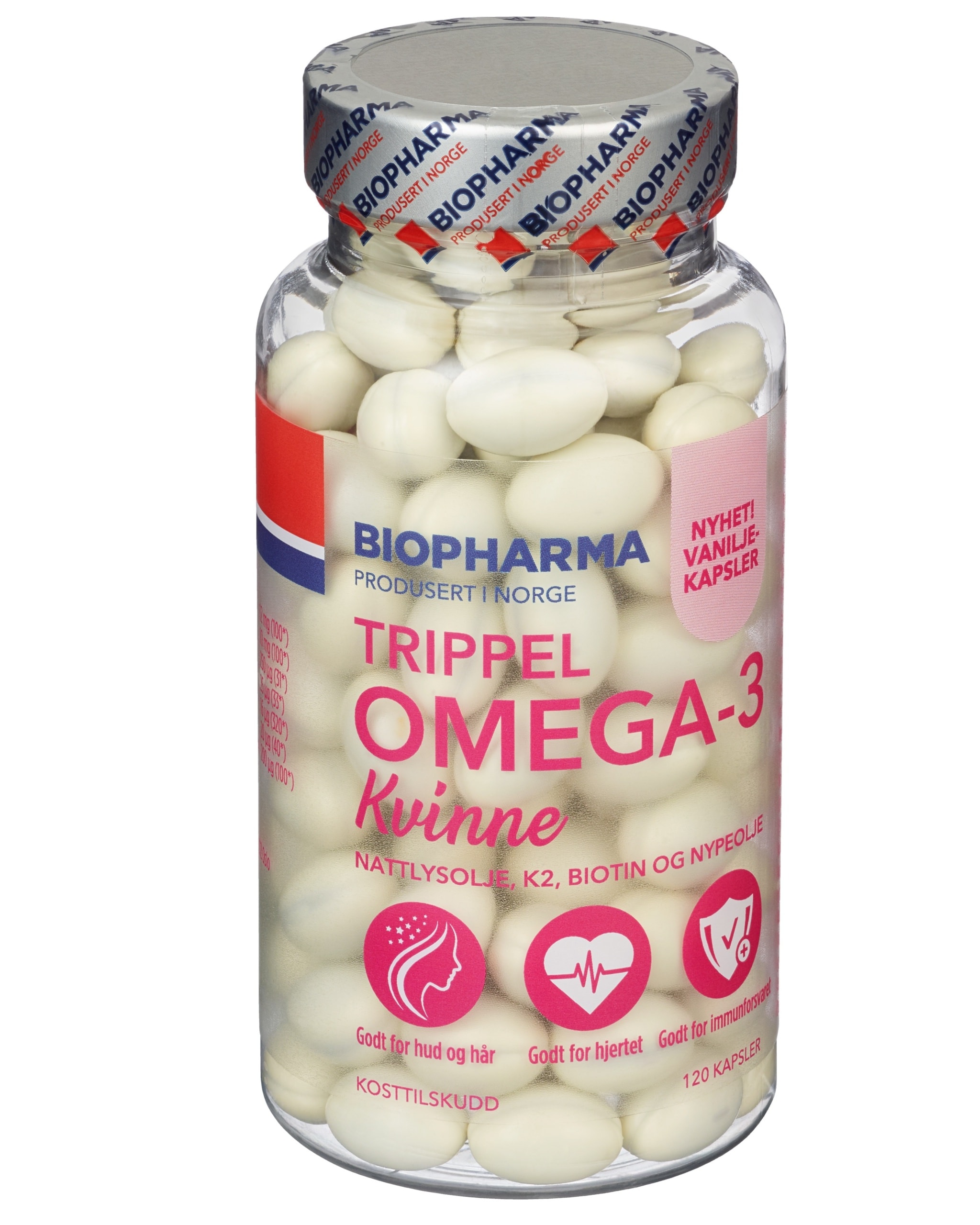 Biopharma Trippel Omega-3 Kvinne - tights.no