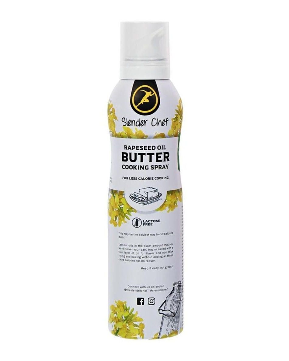 Slender Chef Cooking Spray Rapseed Oil Butter 200ml - Tights.no