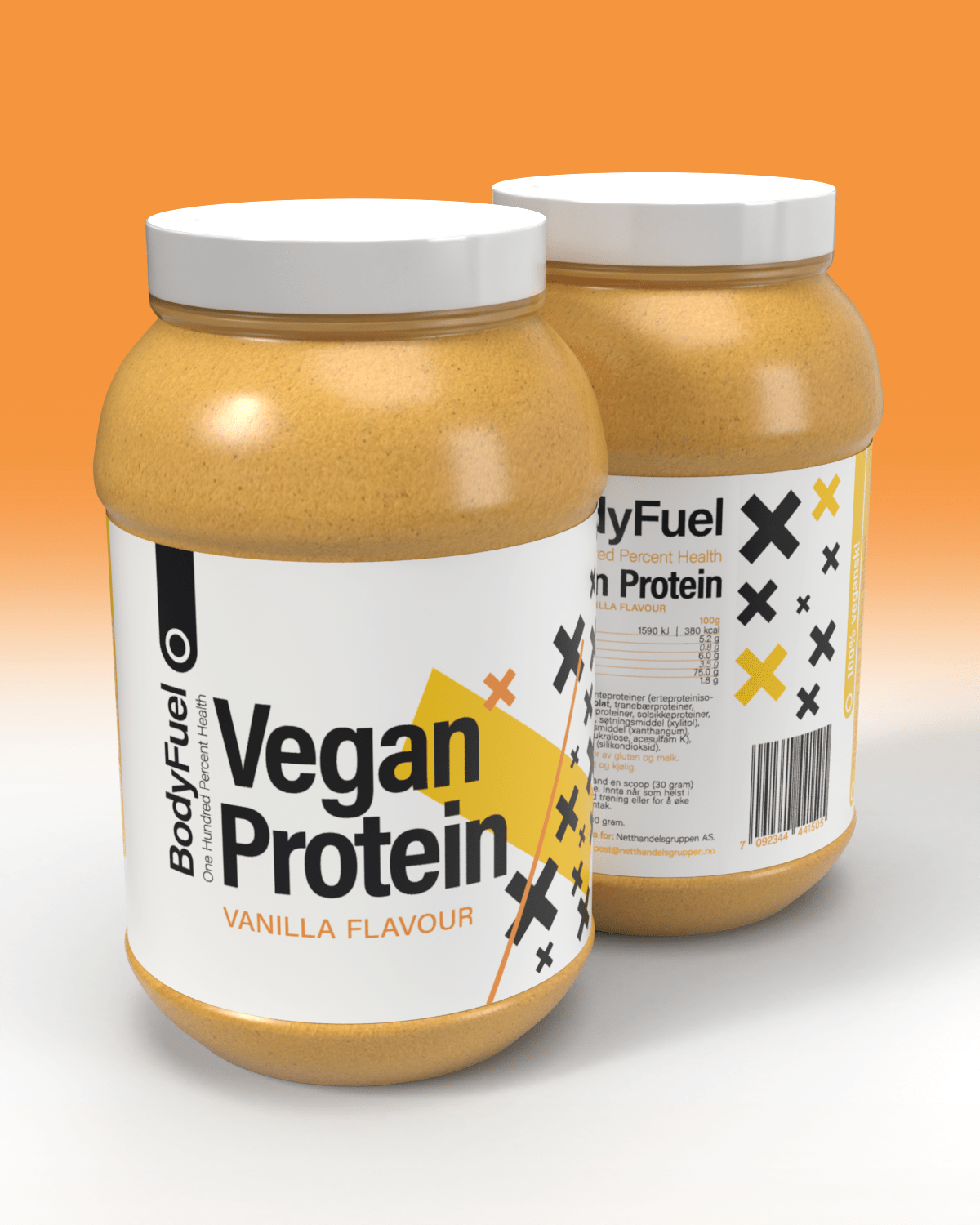 BodyFuel Vegan Protein Powder 1kg - Tights.no