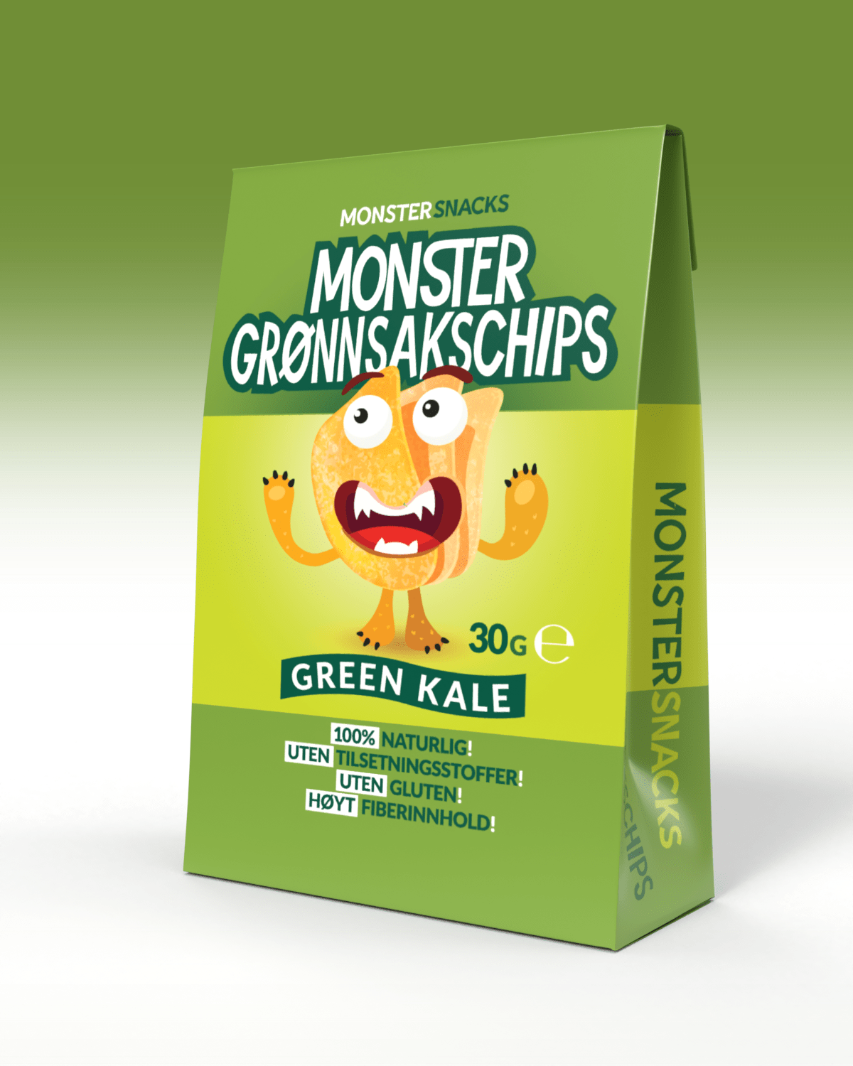 Monster Grønnsakschips - Kale & Lemon Grass 30g DATODEAL - Tights.no