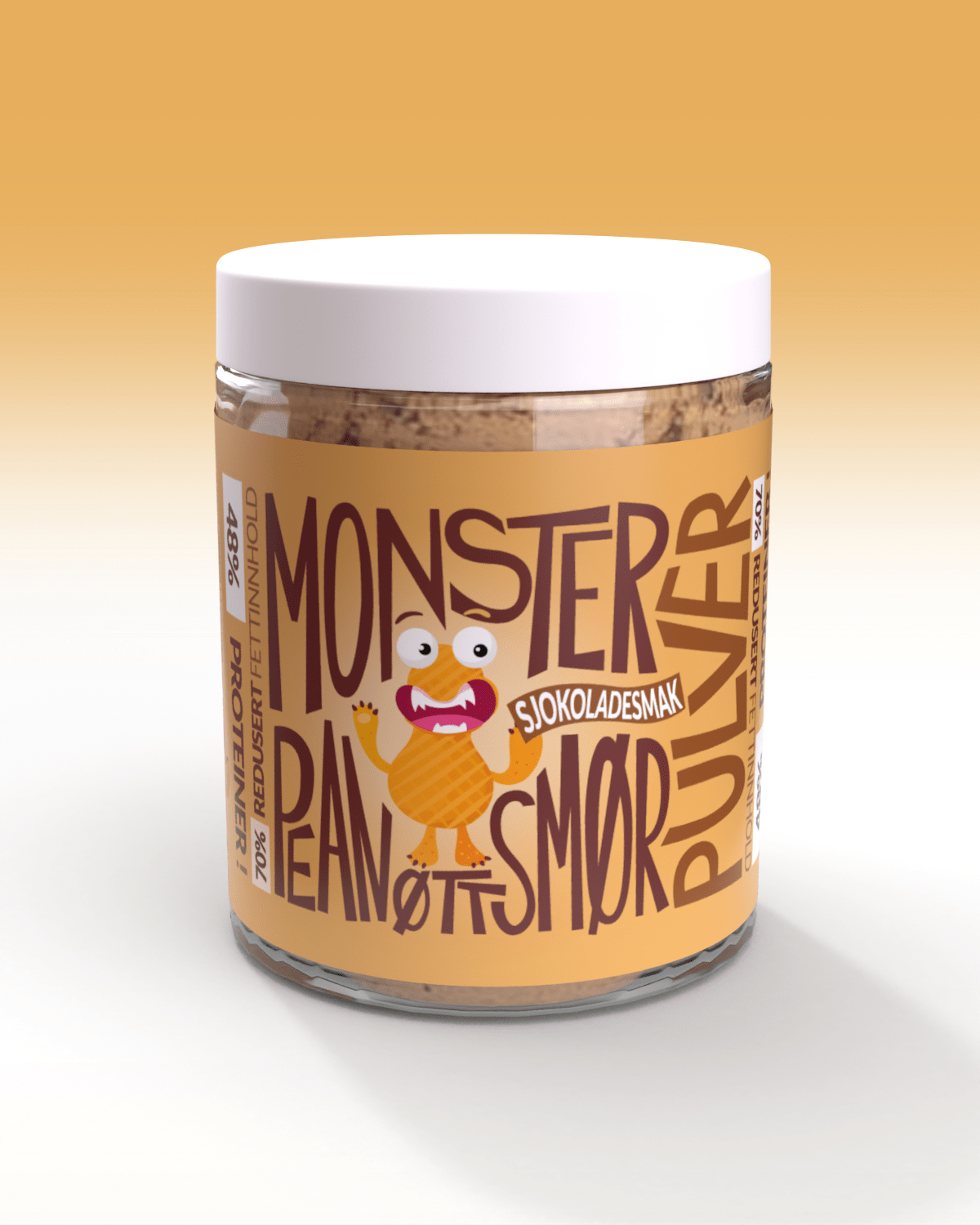 Monster - Chocolate Powdered Peanut Butter - 200g - Tights.no