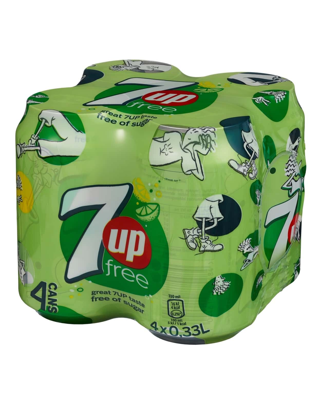 7UP Free 4x0,33 l - Tights.no