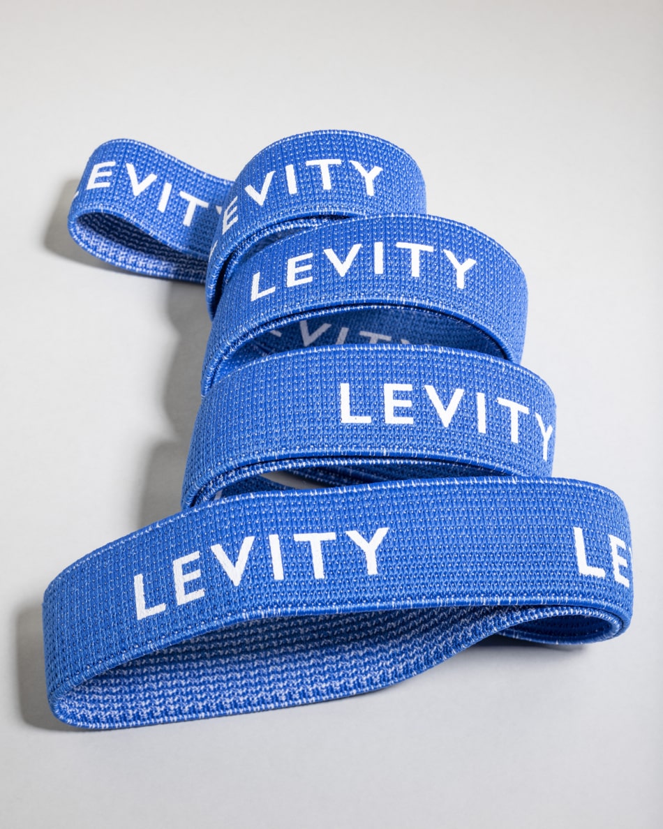 LEVITY Pull Up Band Fabric Blue - Light - Tights.no