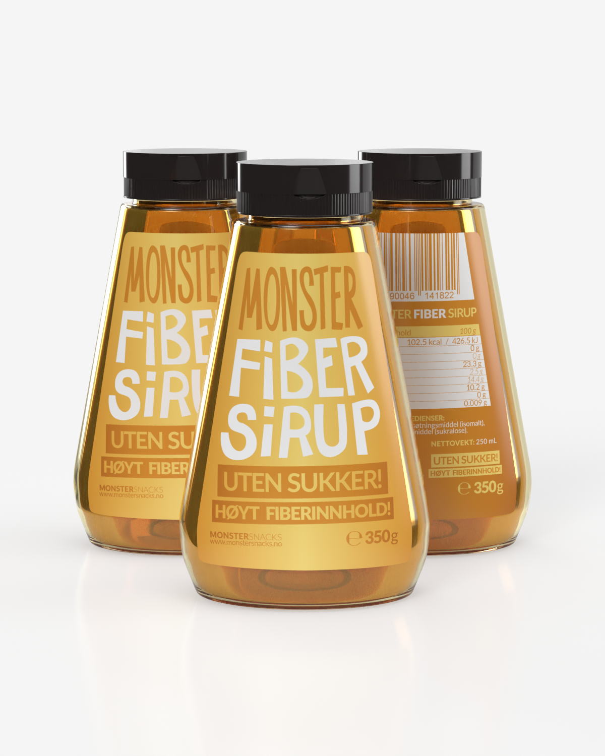 Monster Fibersirup 3x350g - TREPAKNING! - Tights.no