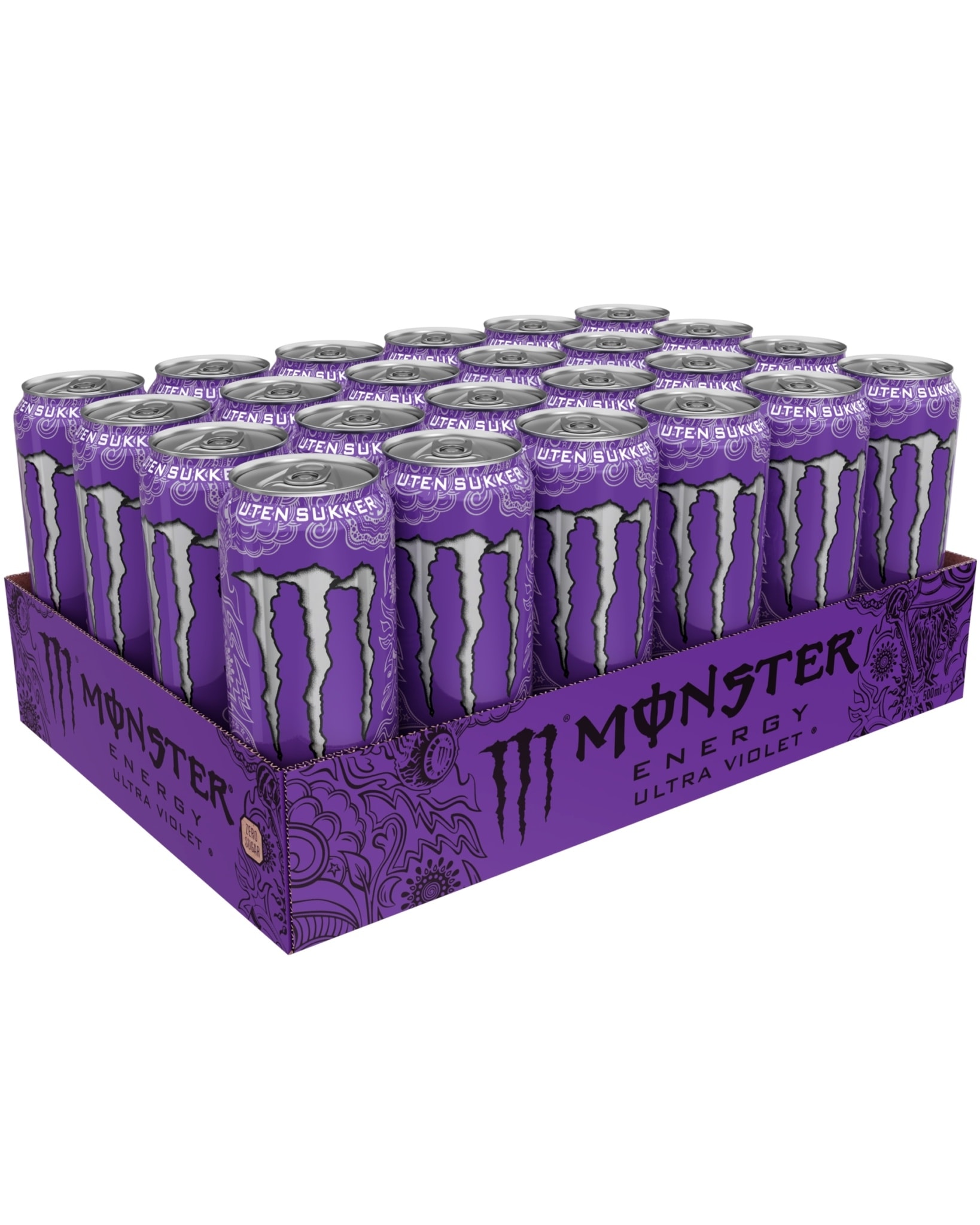 Monster Energy Ultra Violet 24x500ml - Tights.no
