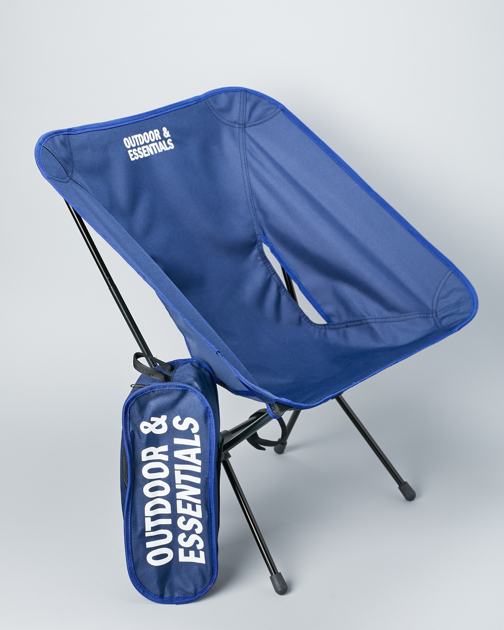 Outdoor & Essentials Foldable Hiking Chair Dark Blue - Tights.no