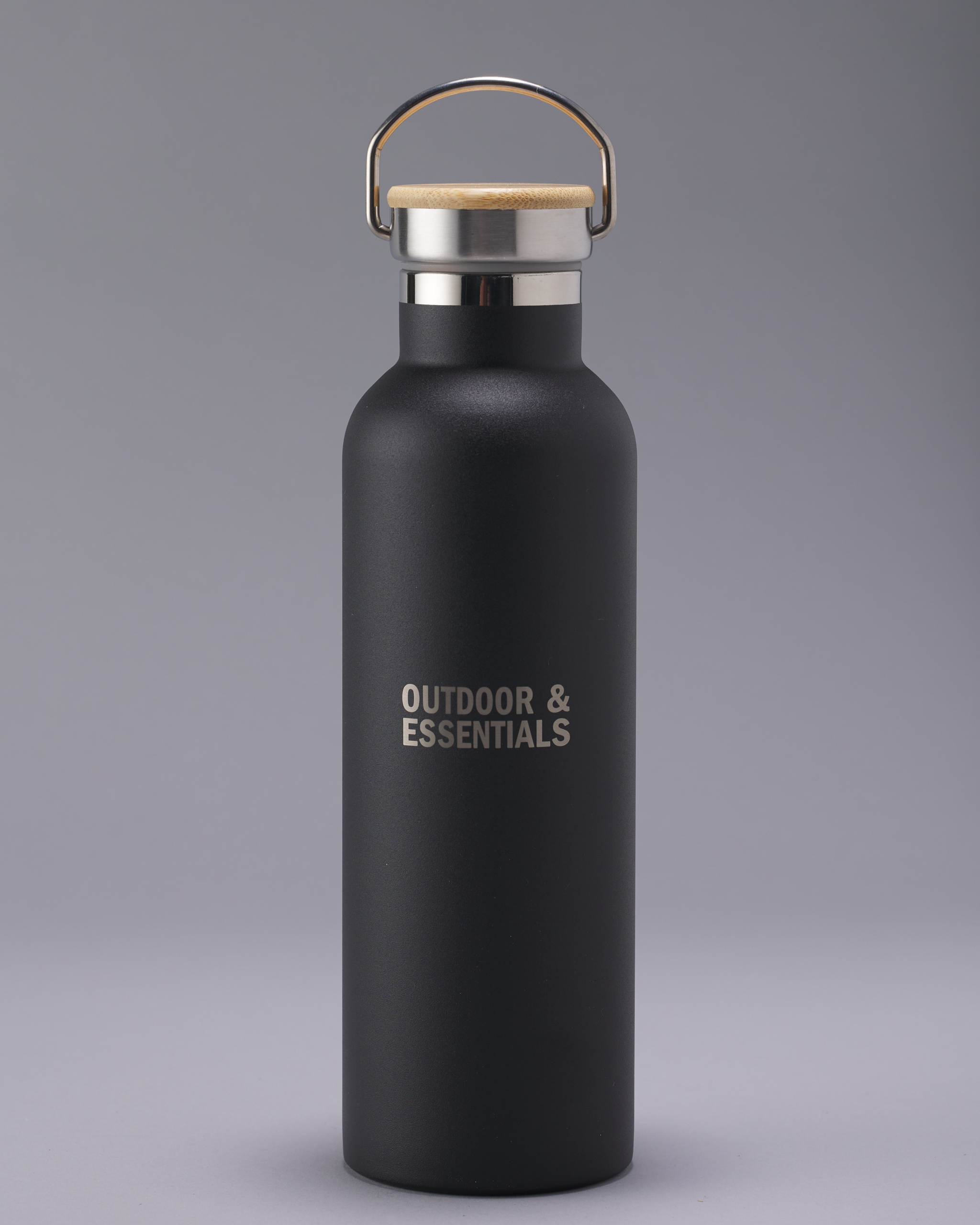 Outdoor & Essentials Trail Thermos Bottle 750ml Black - Tights.no
