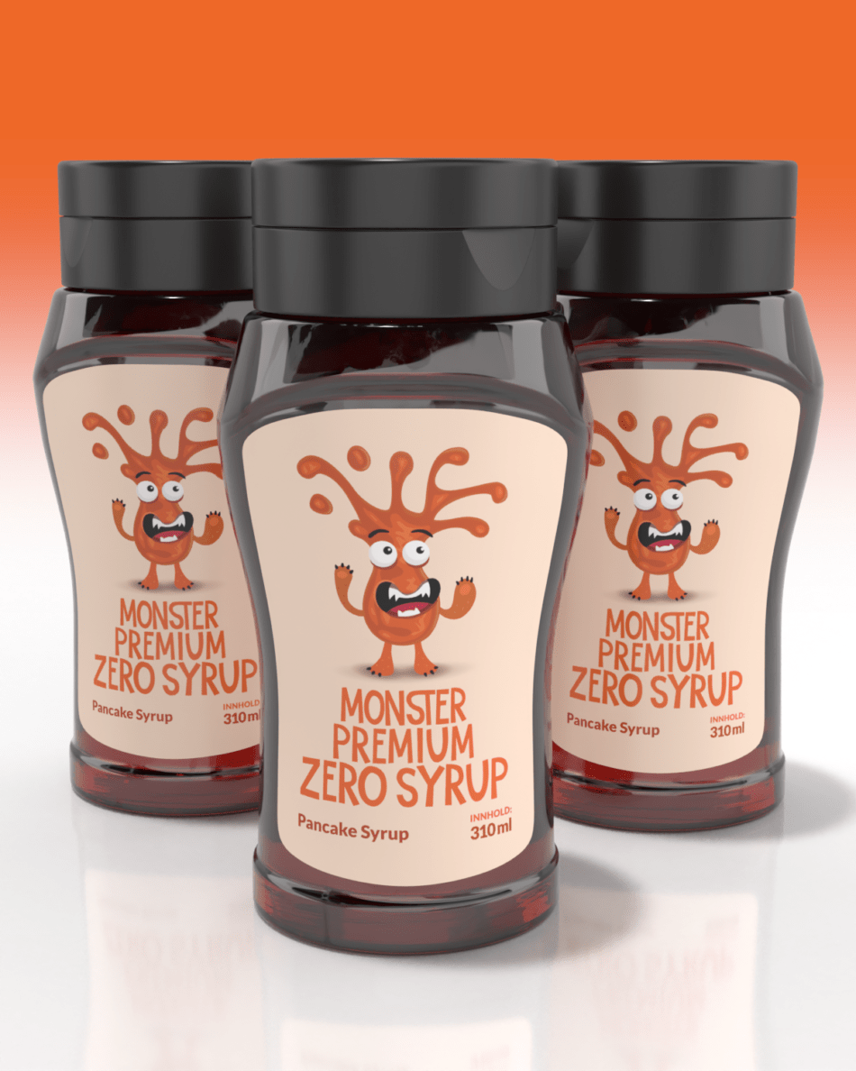 Monster Premium Zero Calorie Syrup - Pancake Syrup - TREPAKNING ...