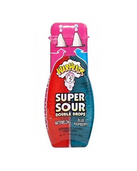 Warheads Super Sour Drops - 30ml - watermelon/blue raspberry - Tights.no
