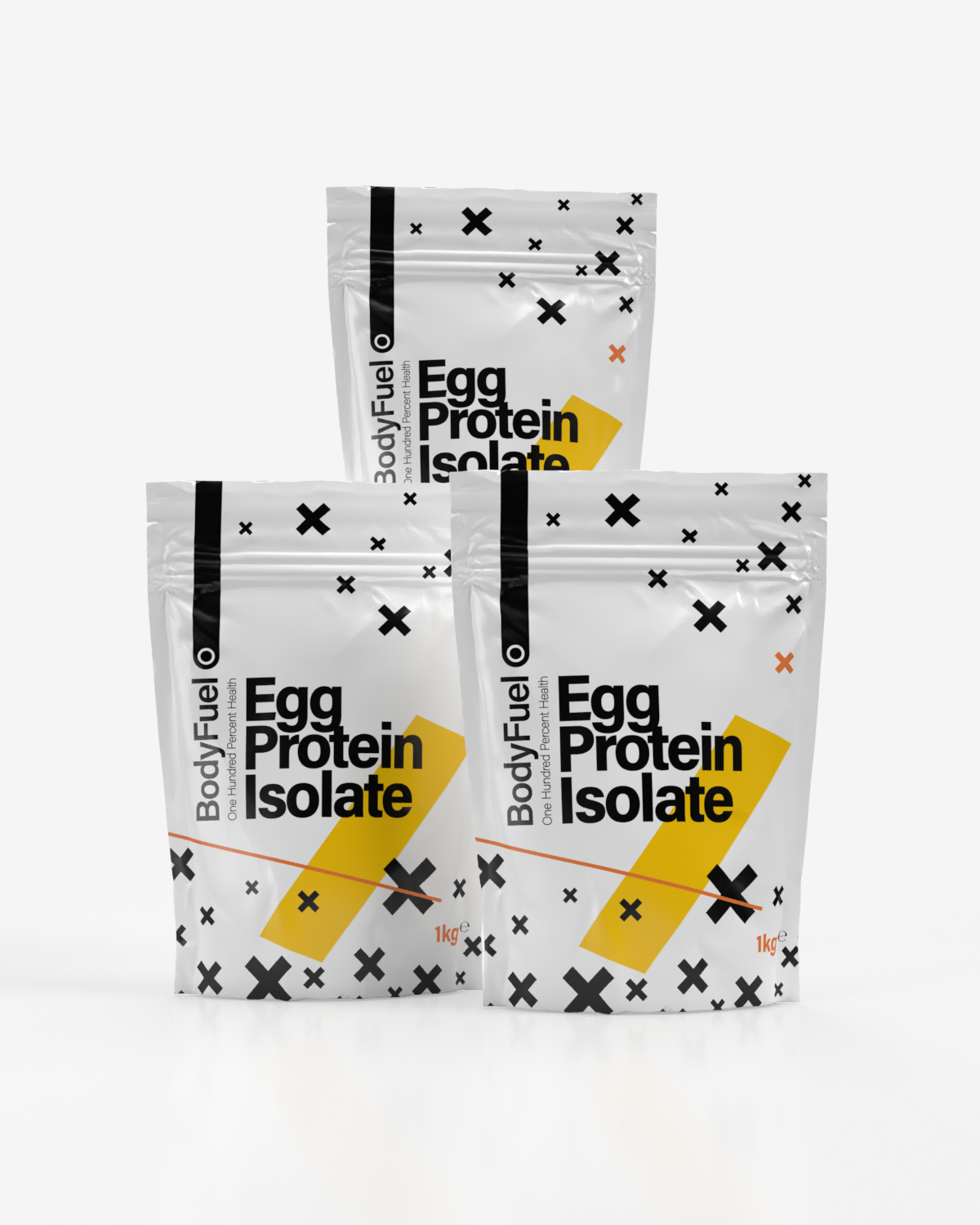 3x BodyFuel Egg Protein Isolate 1kg - Sjokoladesmak - Tights.no