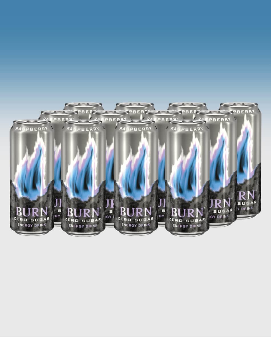 Burn Raspberry Zero Sugar 12x500ml - Tights.no