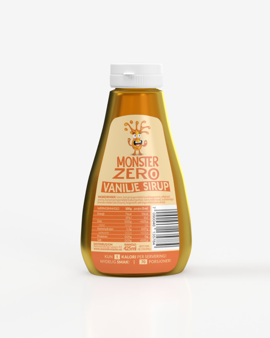 Monster Zero Calorie Syrup - Vanilla 425ml - tights.no