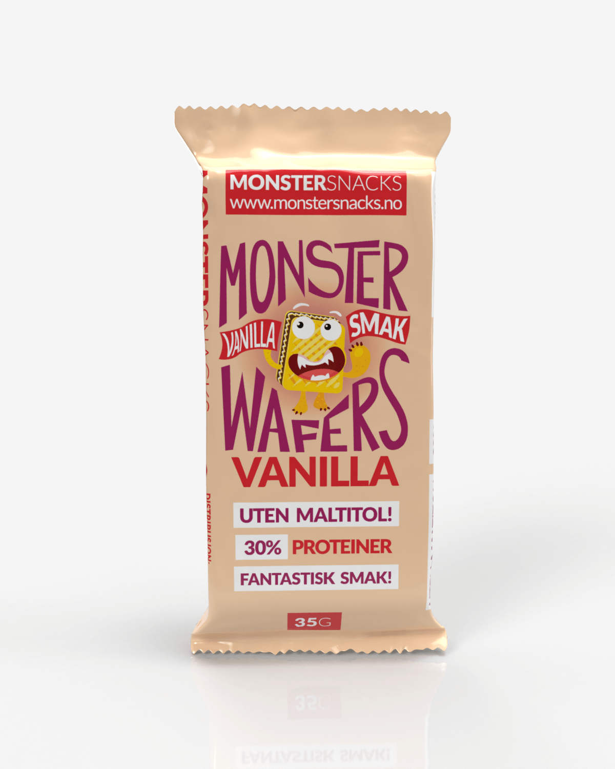 Monster Protein Wafer - Vanilla 35g - Tights.no