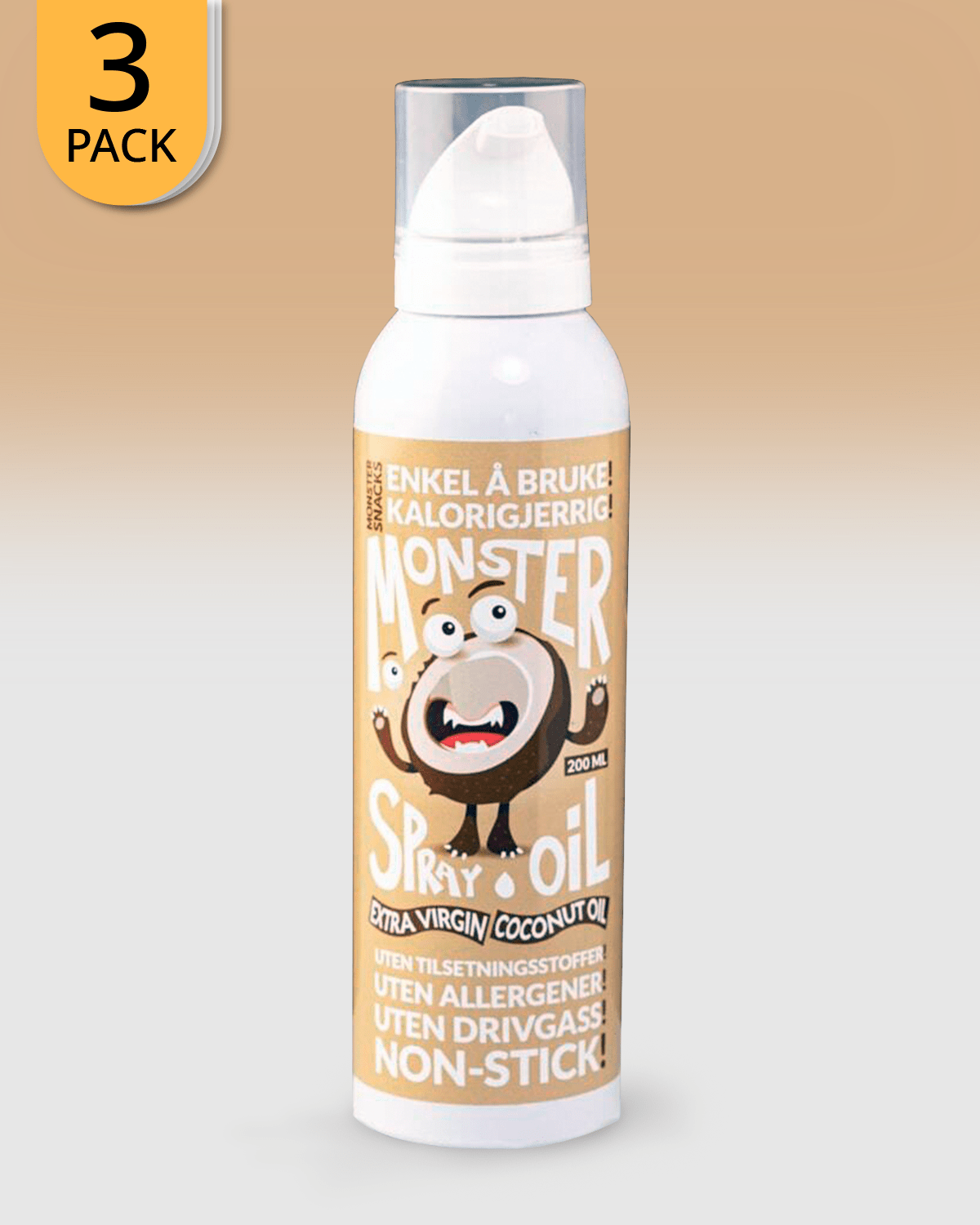 Monster - Coconut Oil Cooking Spray - 150ml - Tights.no