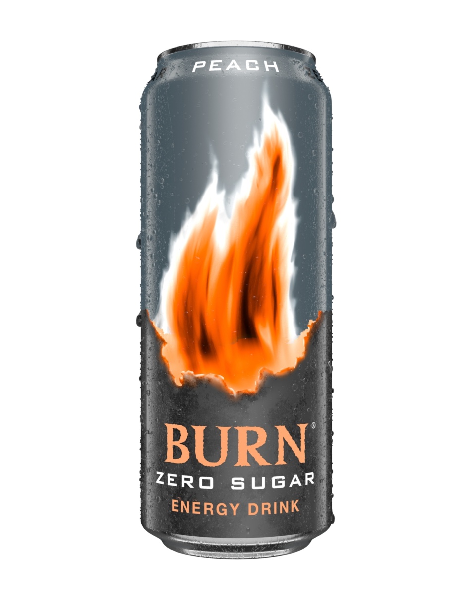Burn Peach Zero Sugar 500ml - Tights.no