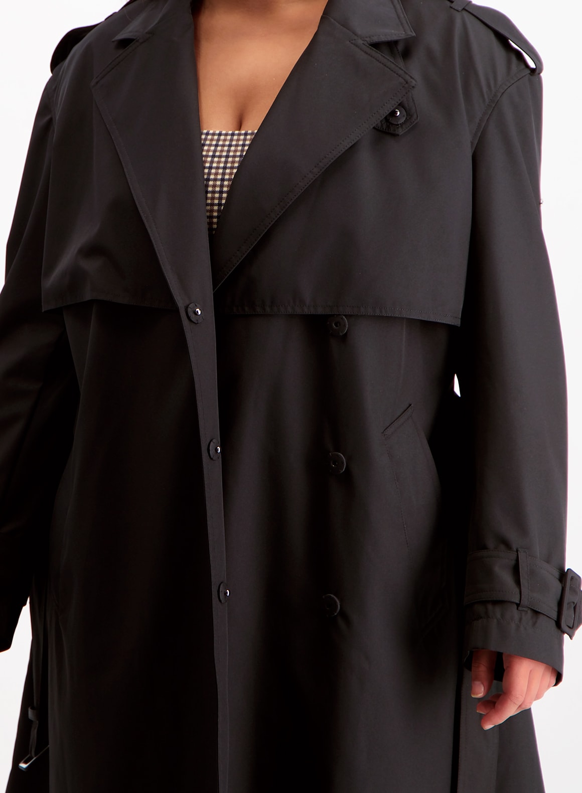 Aim'n Black Recycled Tech Trench Coat - Tights.no