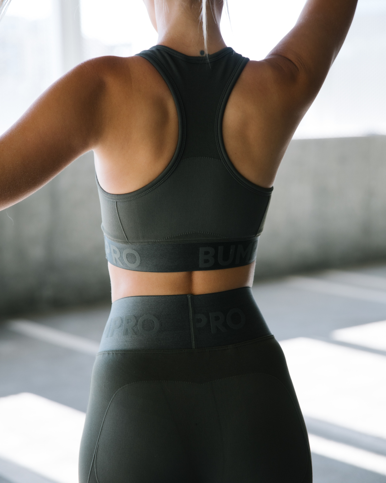 Bumpro Battle Bra Solid Green - Tights.no