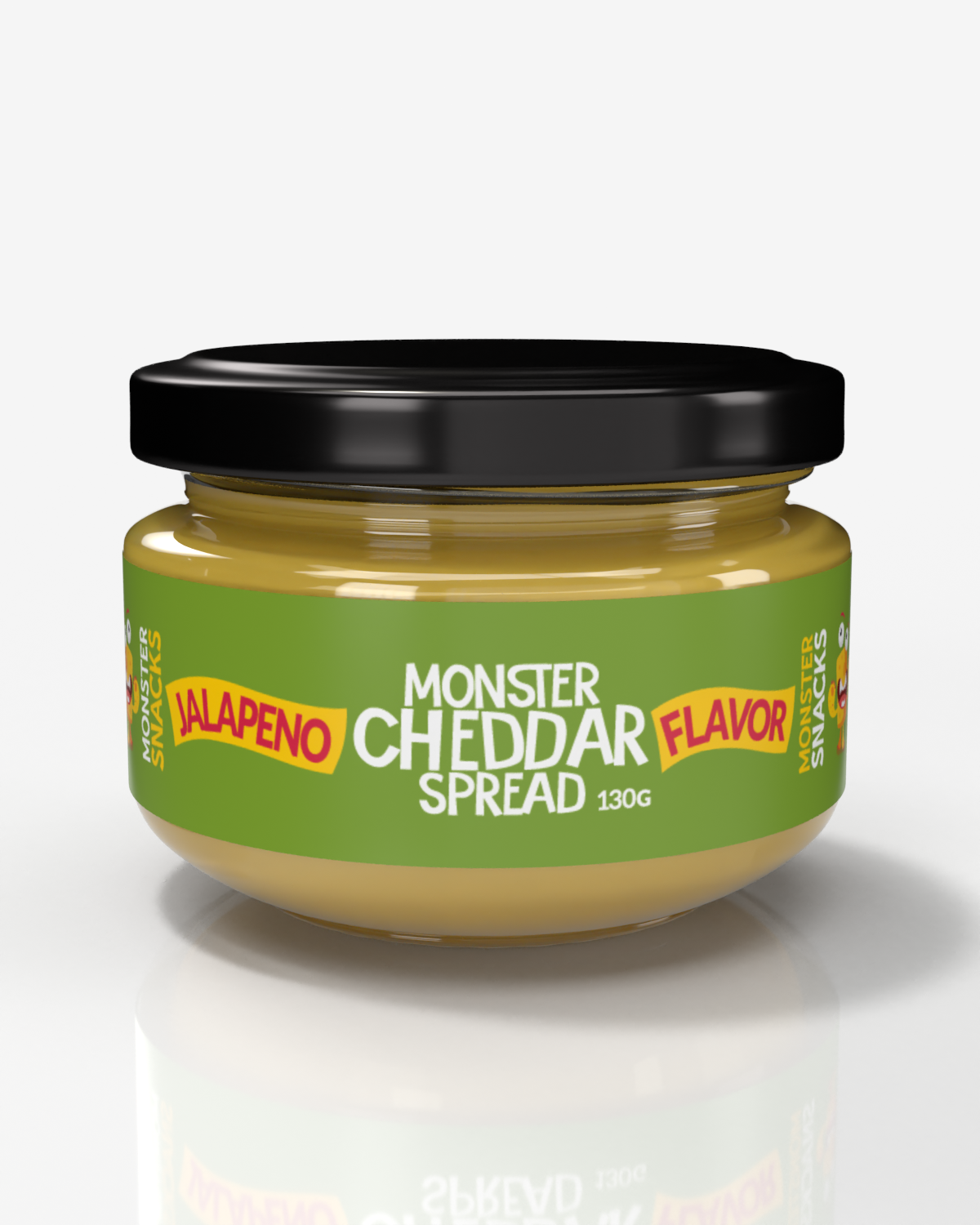 Monster Cheddar Cheese Cream With Jalapeño 130g - tights.no