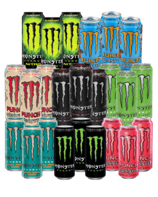 Monster Energidrikke 24-pack MIXED - tights.no