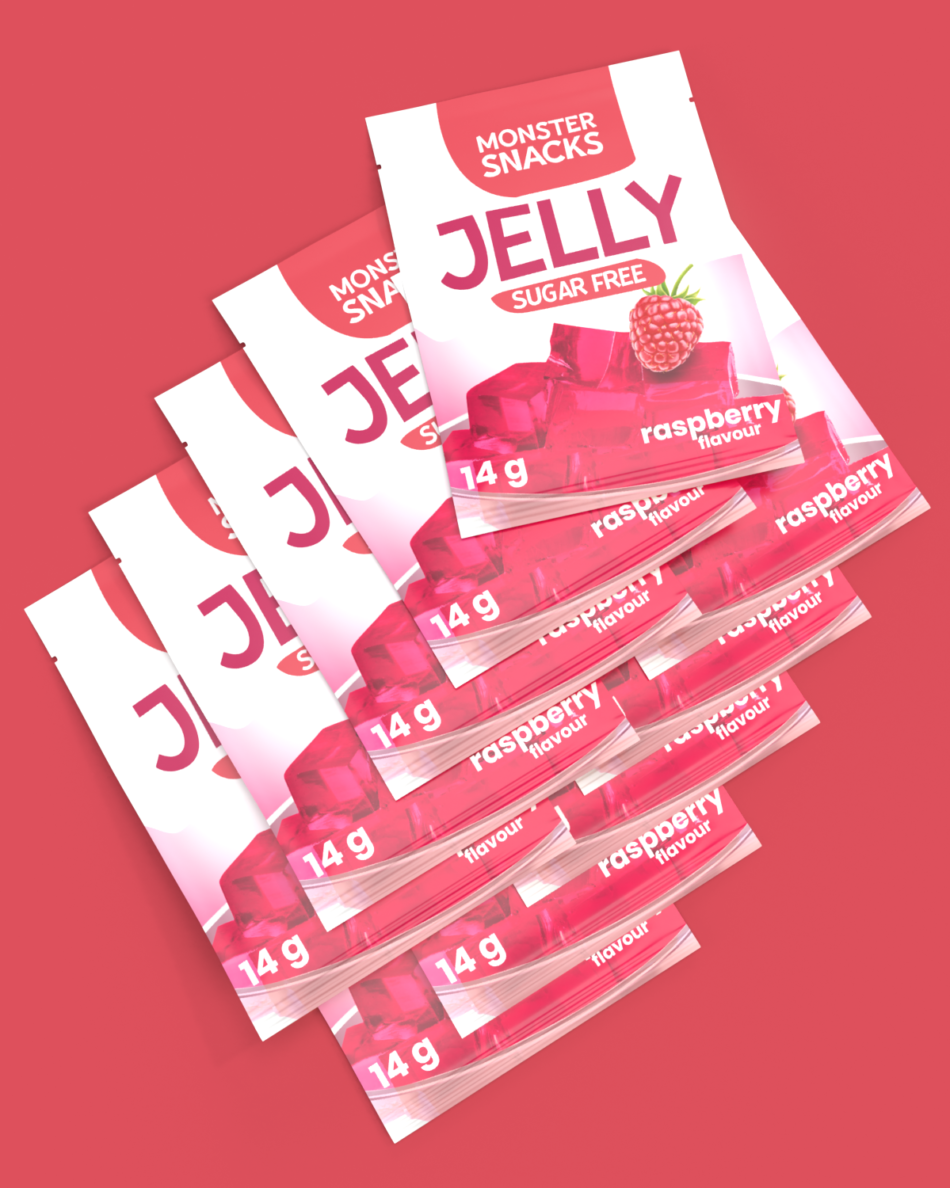 Monster Sugar Free Jelly - Radical Raspberry - GIR 5 DL GELE! - Tights.no