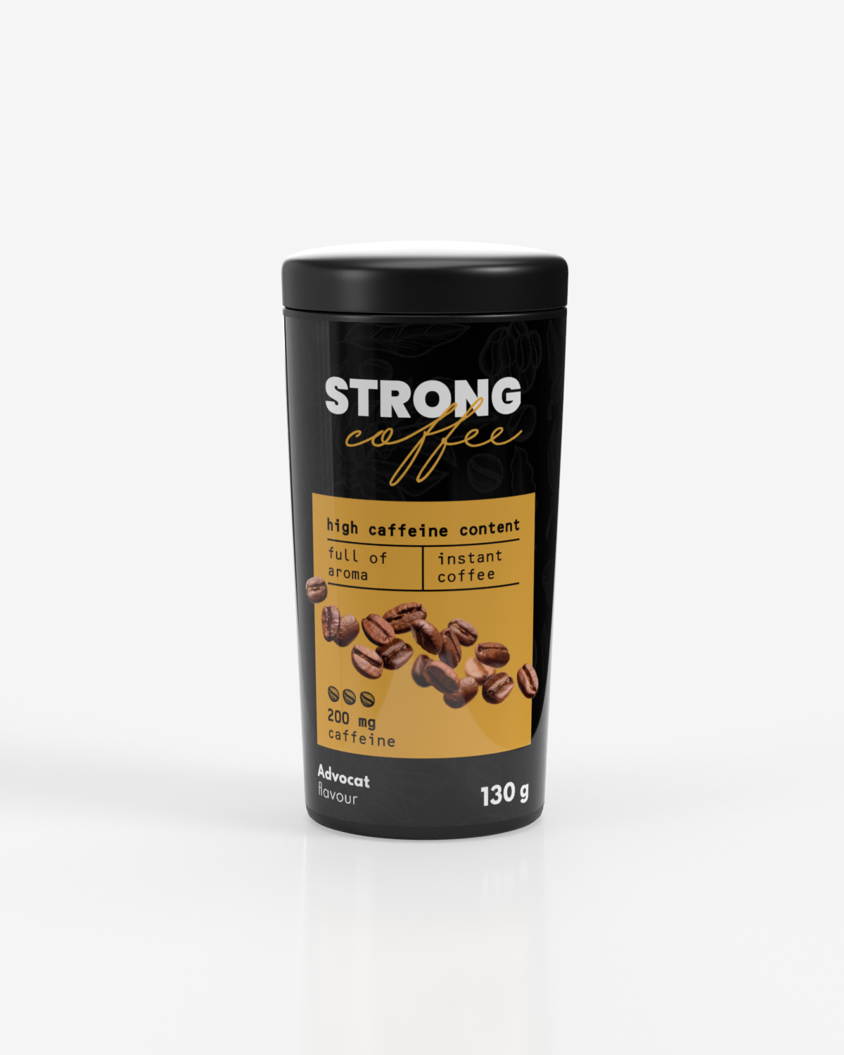 BodyFuel Strong Instant Coffee Advocaat Taste 130g - tights.no