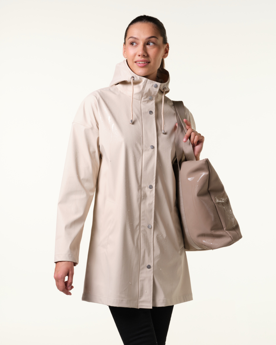 Outdoor & Essentials Oslo Classic Rain Jacket Sand - Tights.no