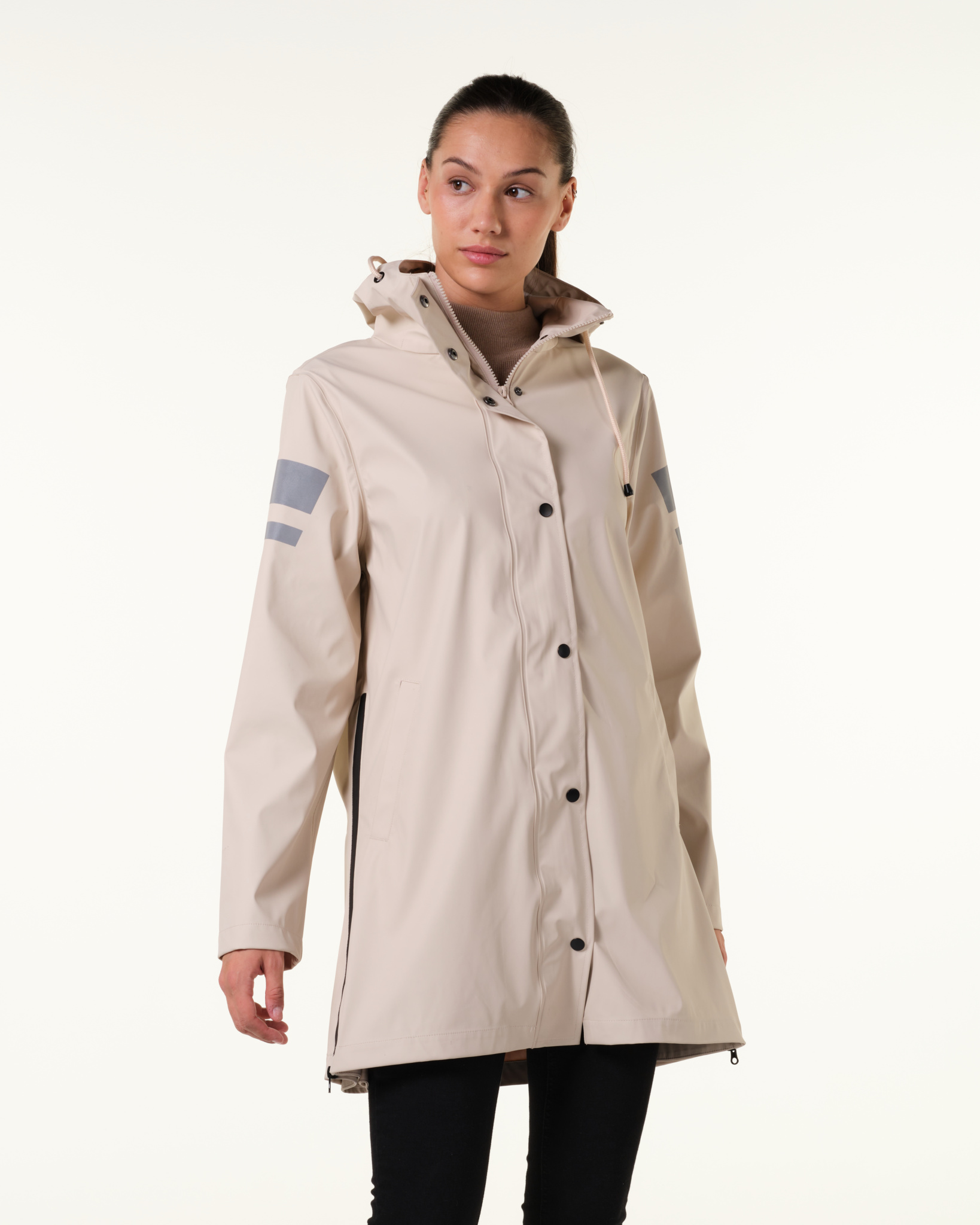 Outdoor & Essentials Oslo Commuter Rain Jacket Sand - tights.no