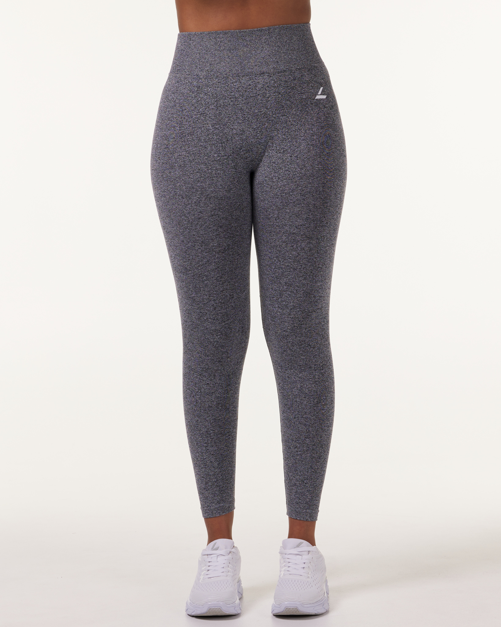 LEVITY Device Seamless Ruch Tights Dk Grey Marl - Tights.no