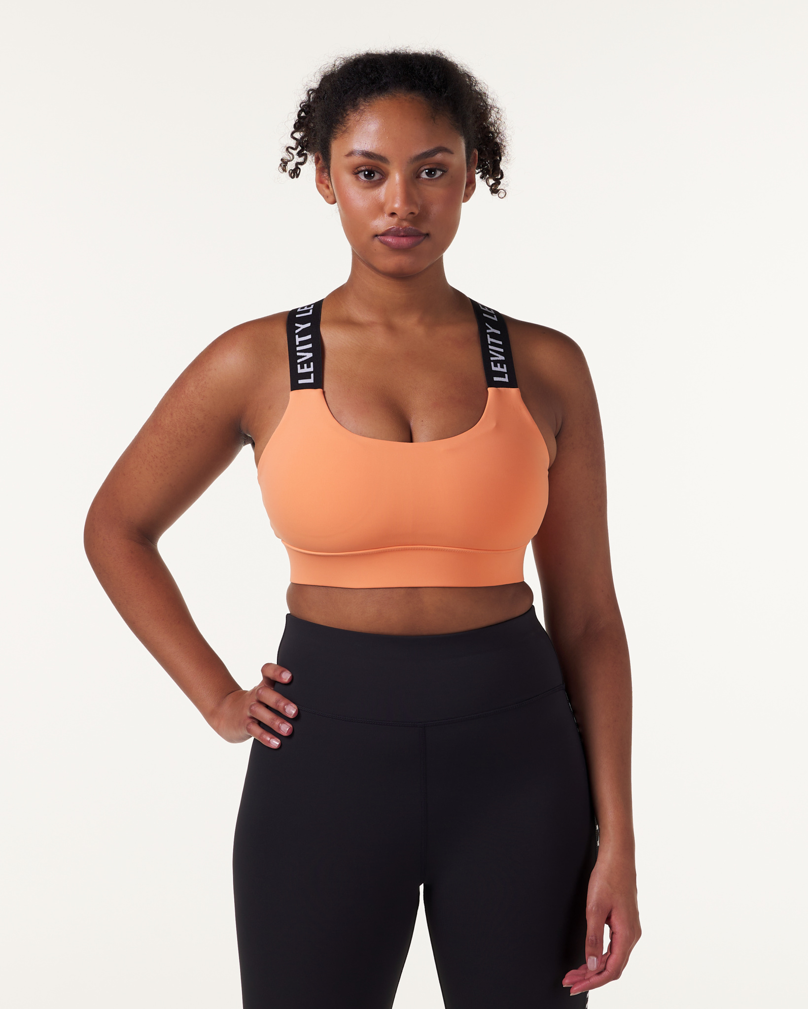 LEVITY Line Up Bra Orange Coral - Tights.no