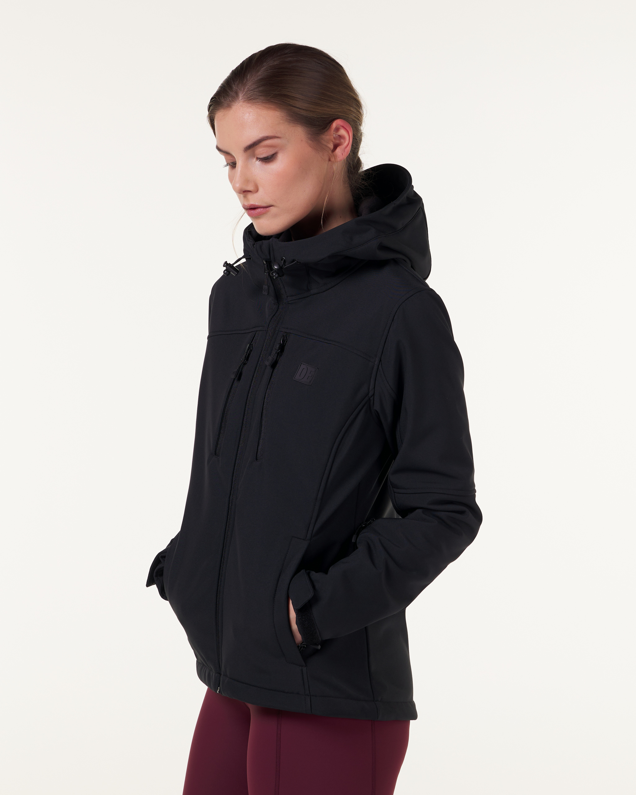 Outdoor & Essentials City Hike SoftShell Jacket w Fleeceliner Black ...