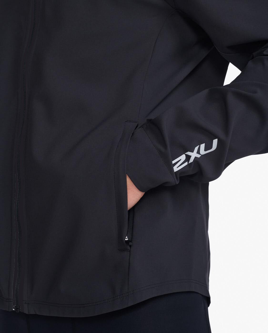 2XU Aero Jacket Men Black/Silver Reflective - Tights.no