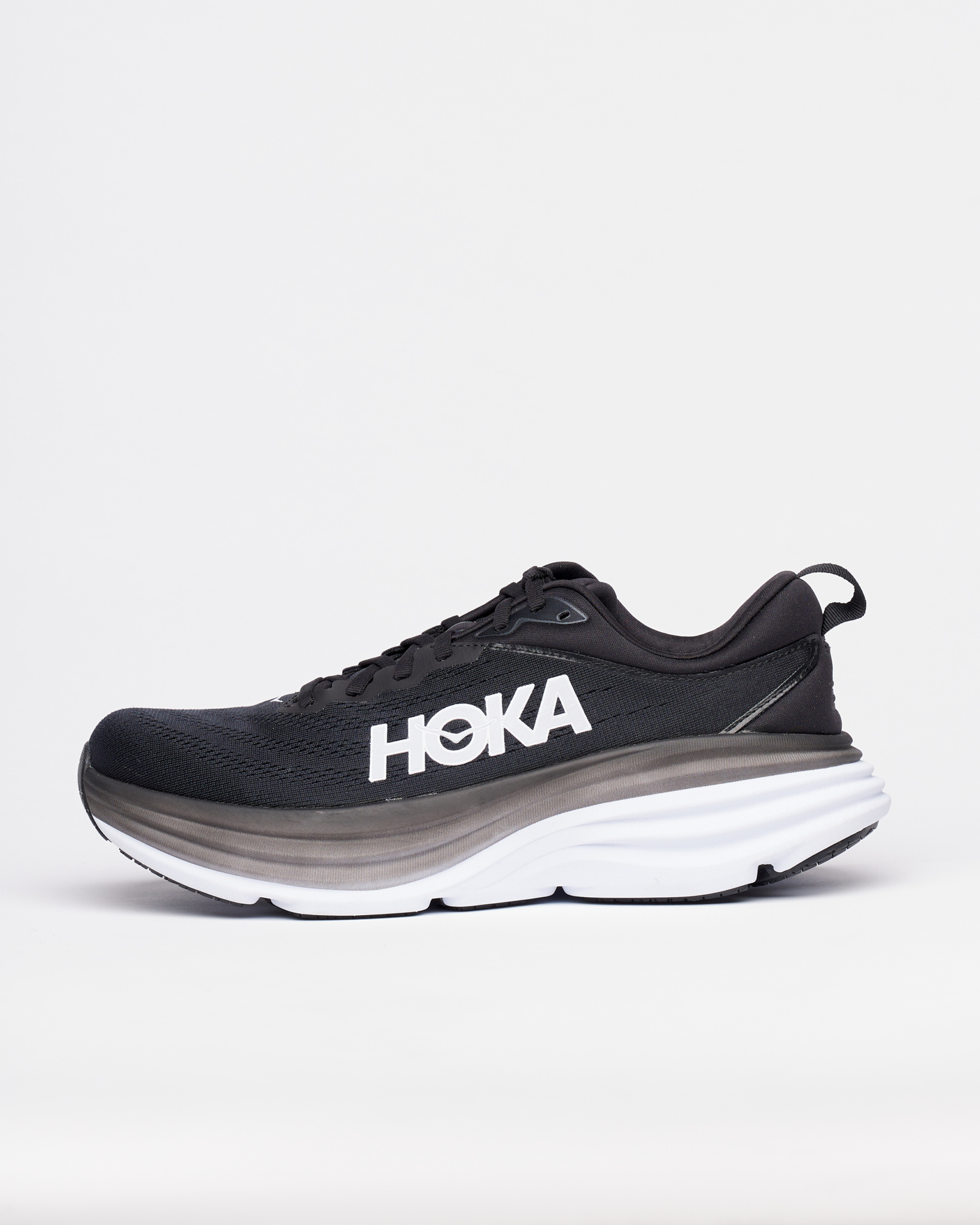 HOKA ONE ONE Bondi 8 Black / White - Men's - Tights.no
