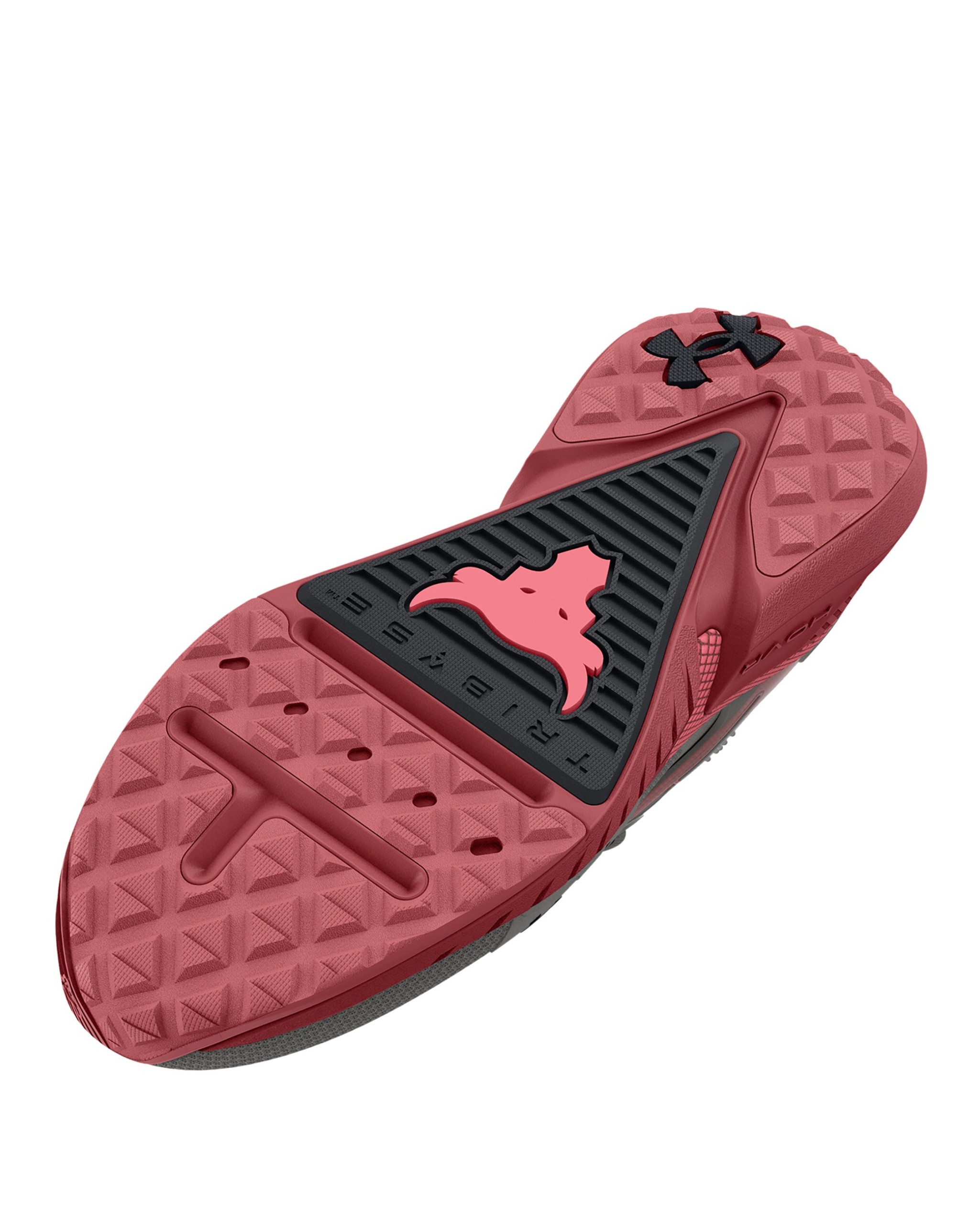 Under Armour W Project Rock 5 Home Gym Grey / Red - Tights.no