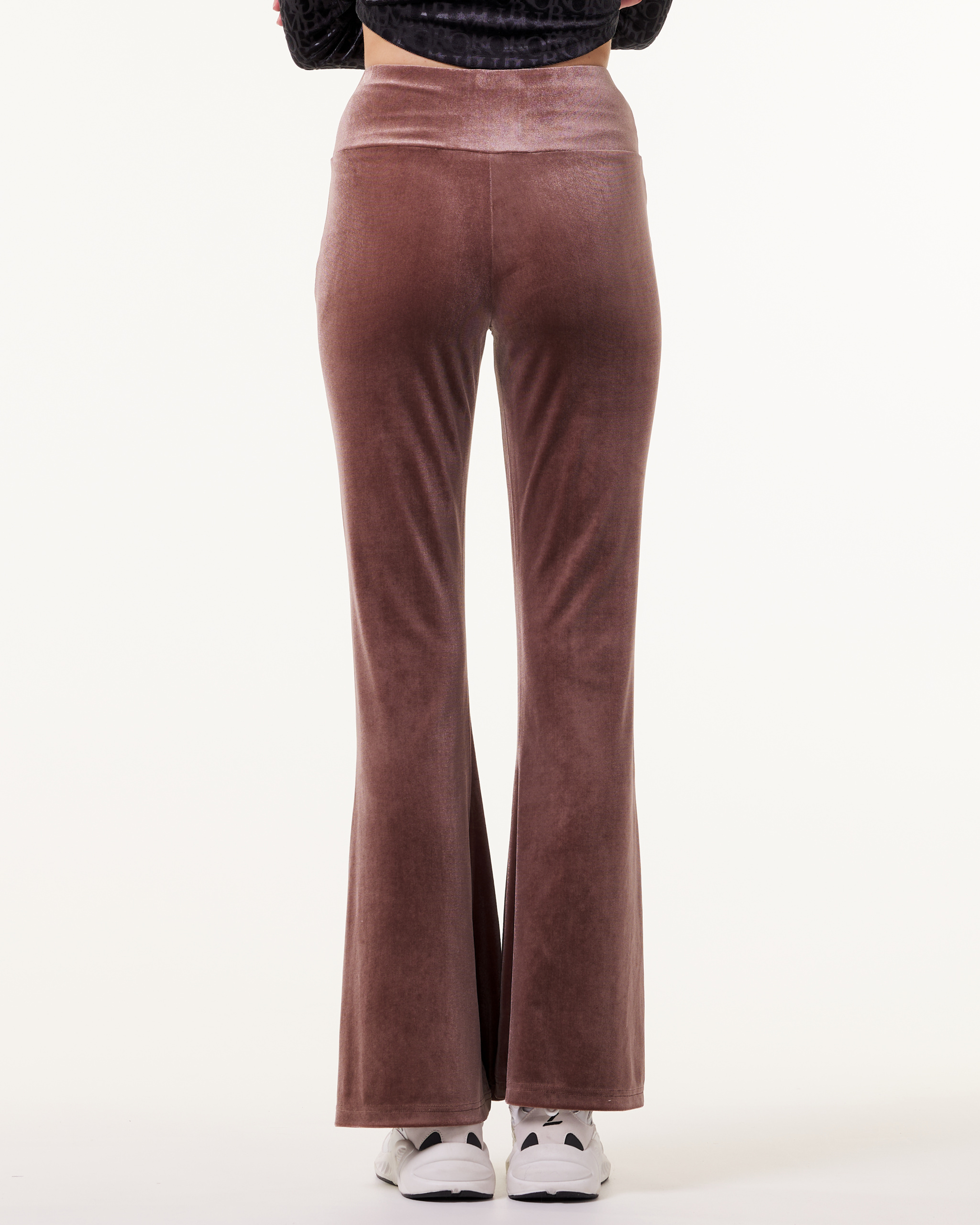 Bumpro Monogram Velour Flare Pants Red Mustang - Tights.no