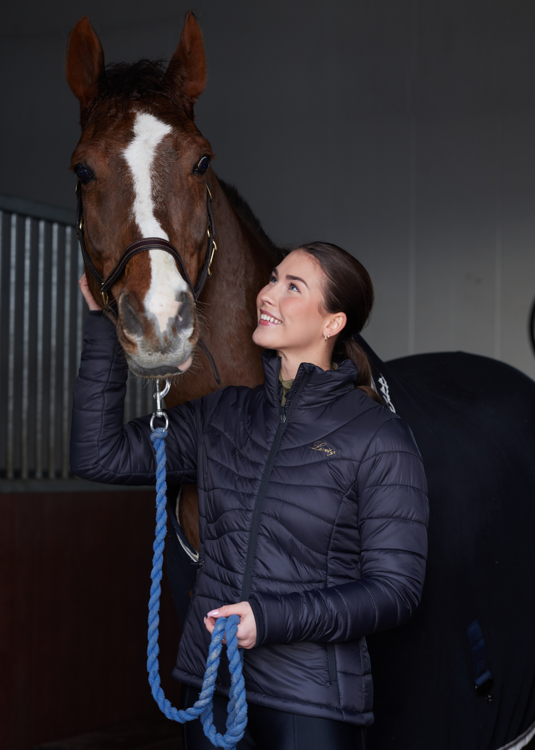 LEVITY Ella Quilted Riding Jacket Pitch Black - Tights.no