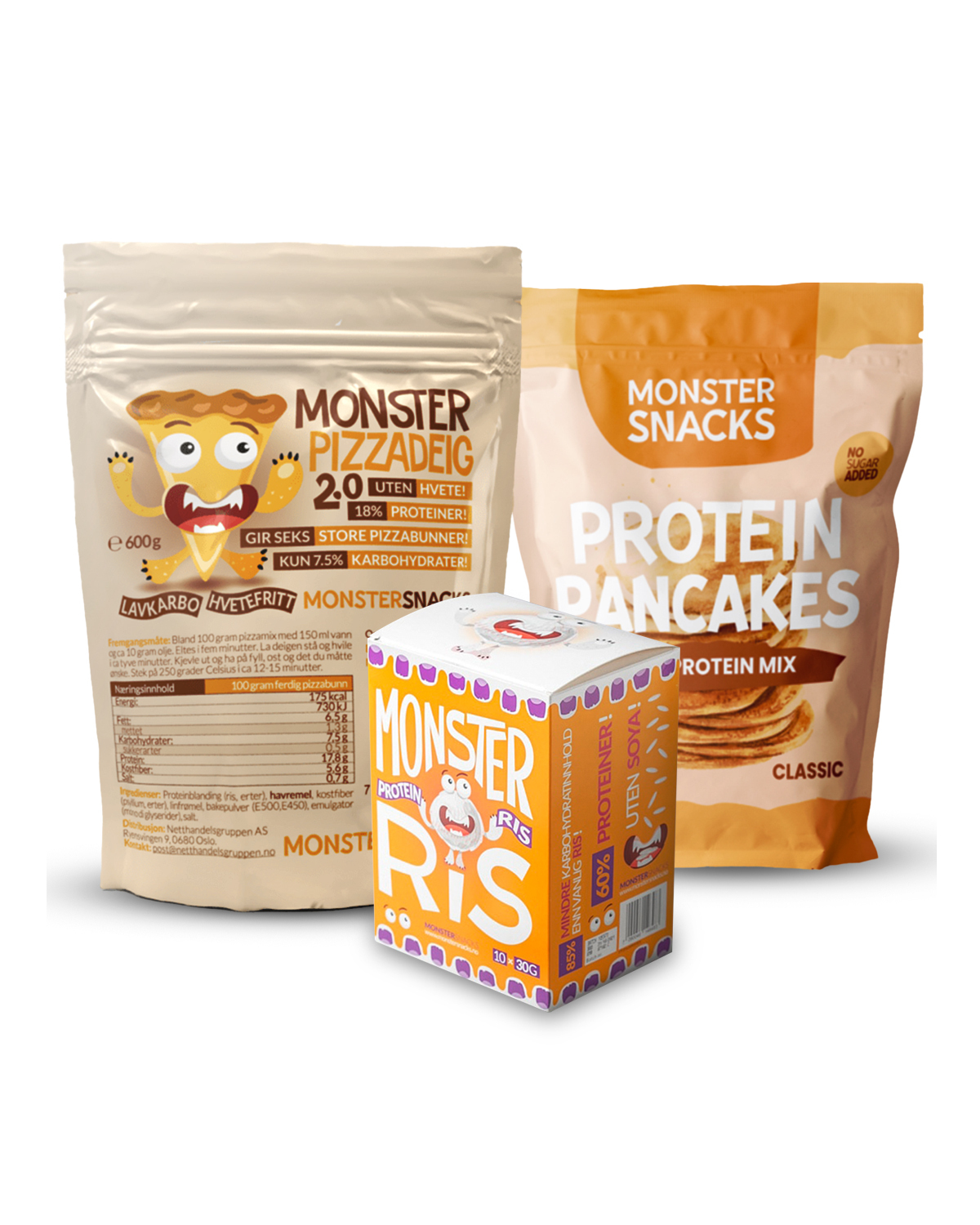 Proteinpakken fra Monster Supersnacks - Tights.no