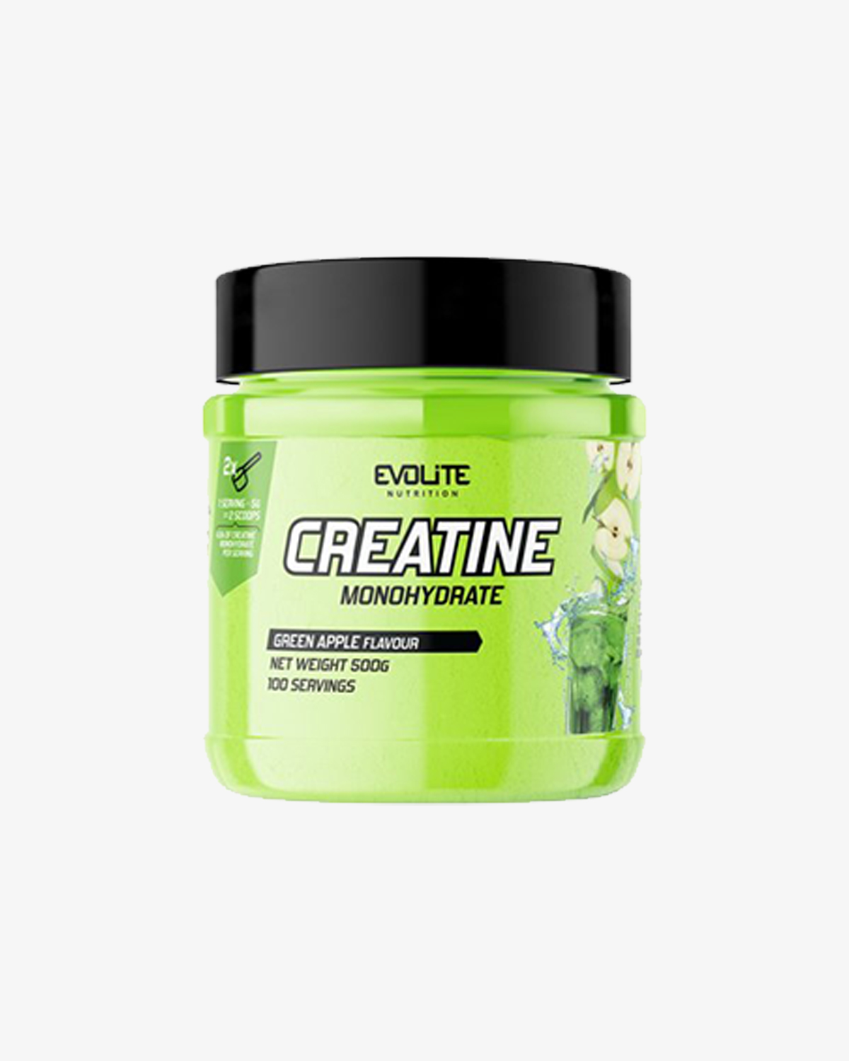 Evolite Creatine 500g - Green Apple - tights.no