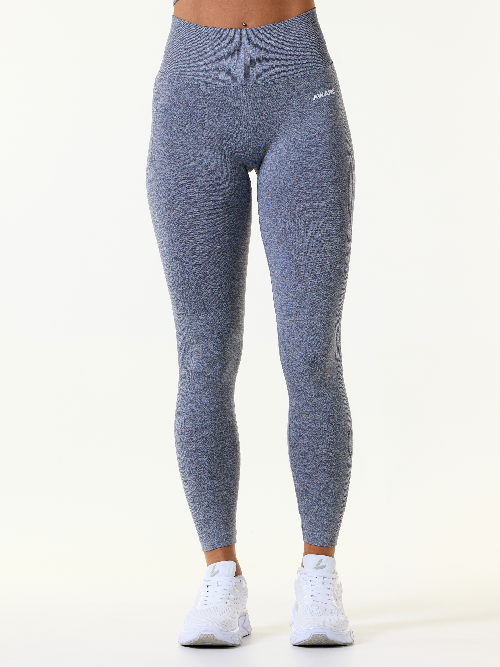 AWARE Scrunch Seamless Tights Dark Grey Melange - Tights.no