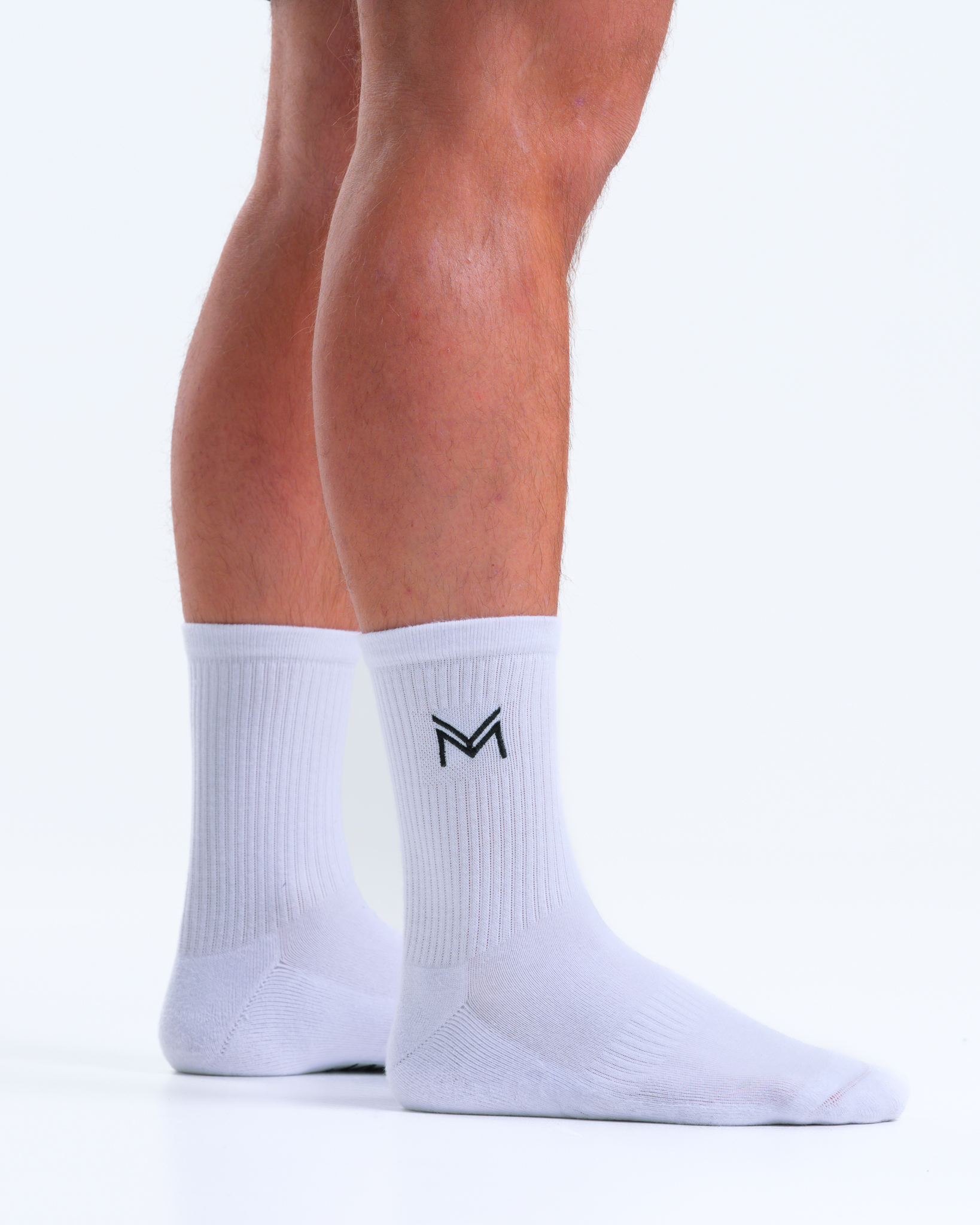 mywhy Crew Socks U White 3-PACK - Tights.no