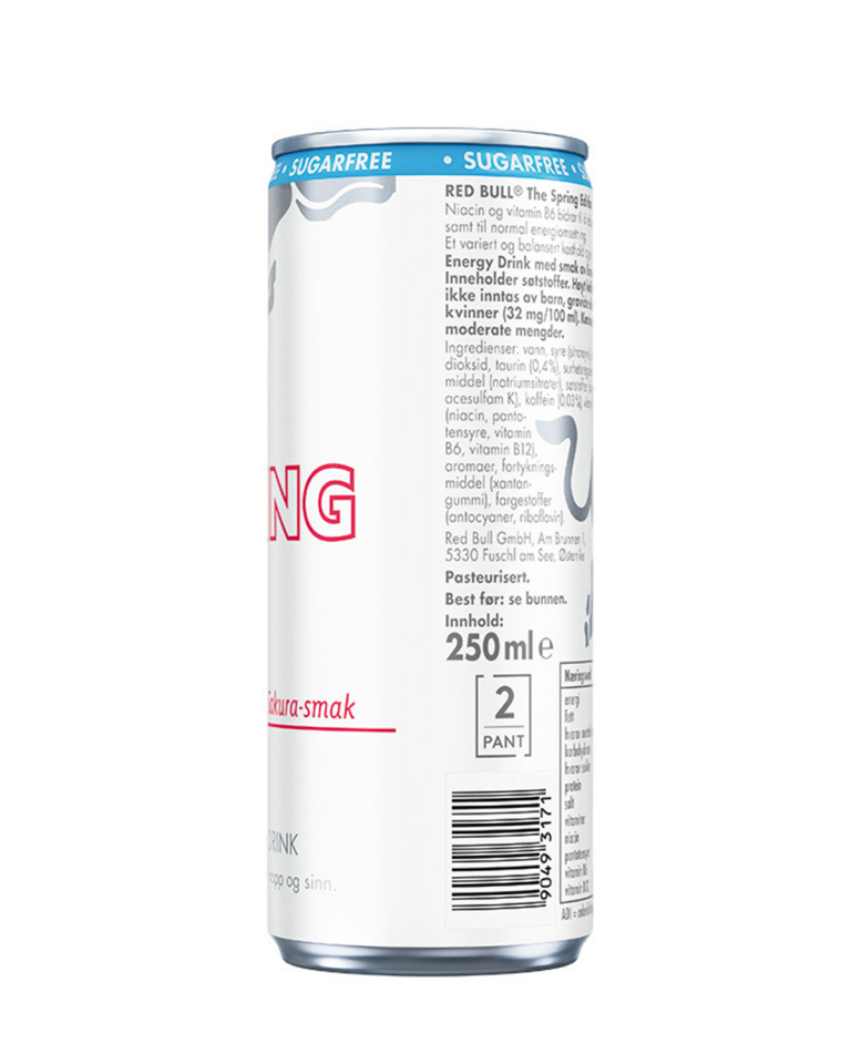 Red Bull Spring Edition Cherry Sakura 24x250ml - tights.no